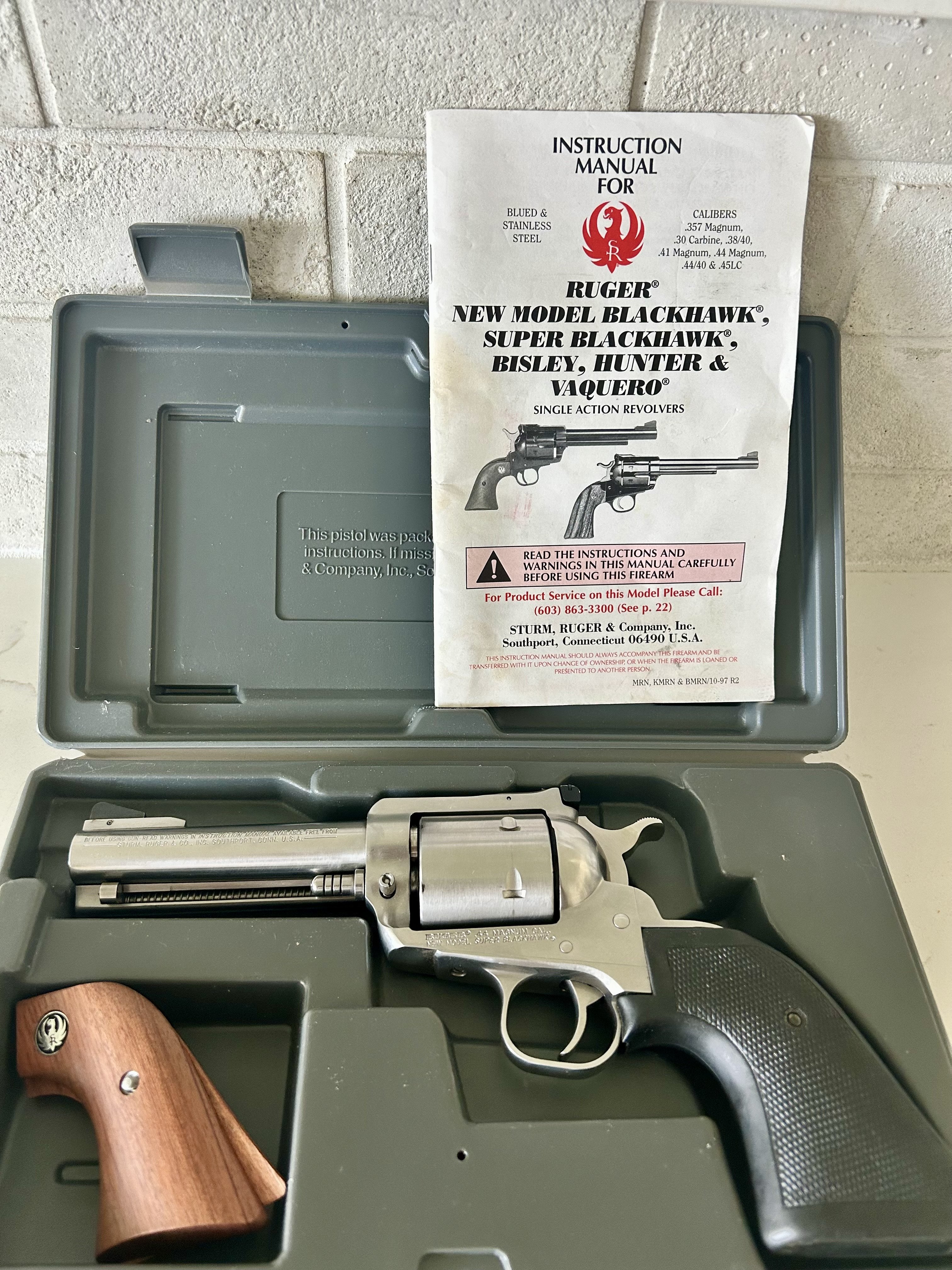 Ruger Super Blackhawk New Model 4.5” Barrel $800 offer - Classified Ads ...